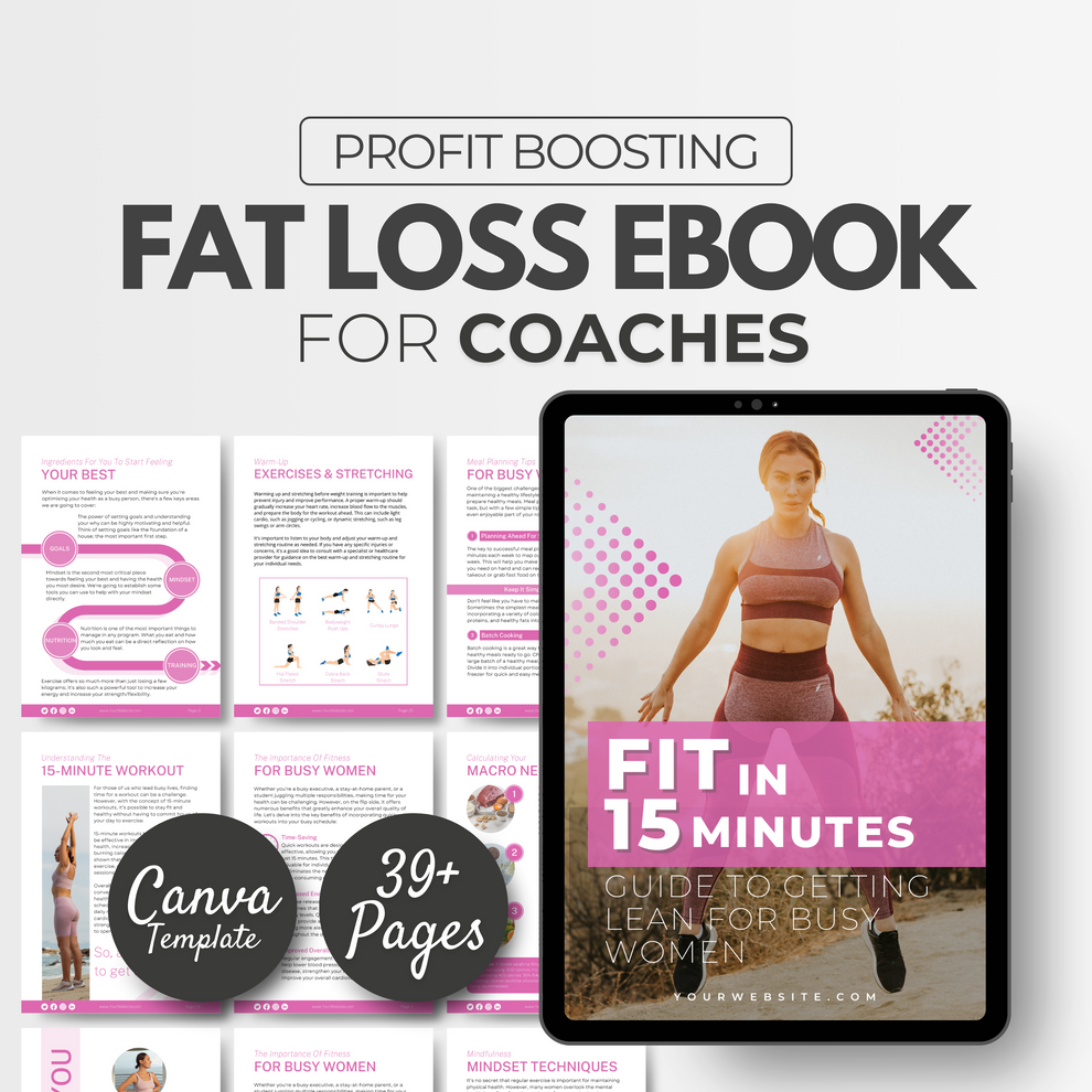 4-Week Weight Loss Program For Women: Fully Editable Template – The ...